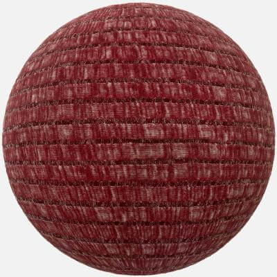 Red Fabric PBR Texture by cgaxis