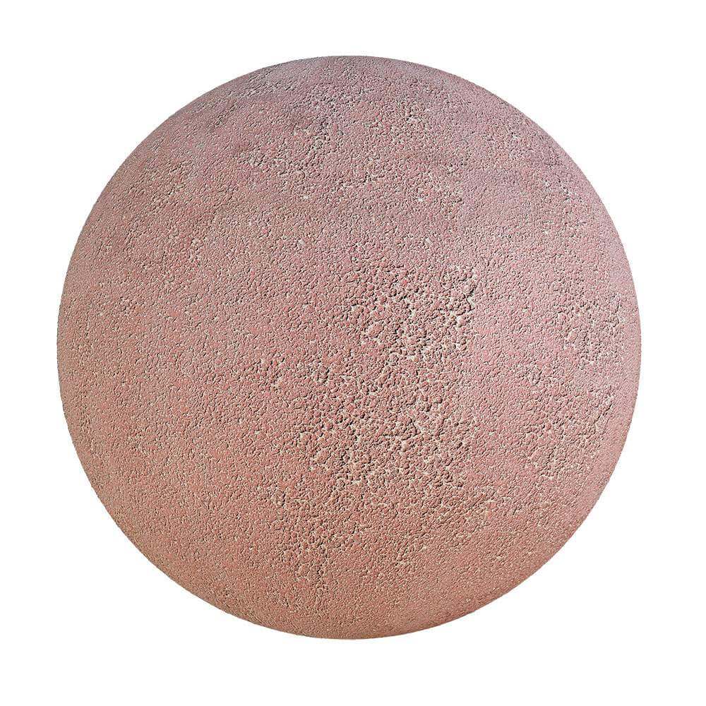 Red Painted Asphalt PBR Texture by cgaxis