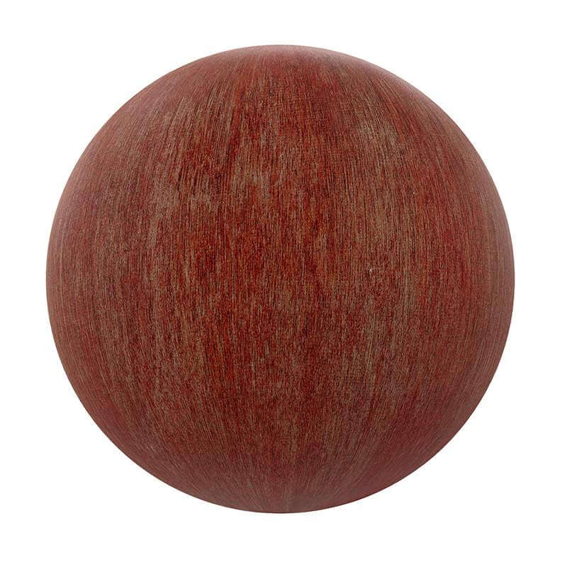 Red Painted Wood PBR Texture - 3D Texture by cgaxis