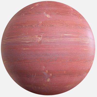 Red Painted Wood PBR Texture by cgaxis