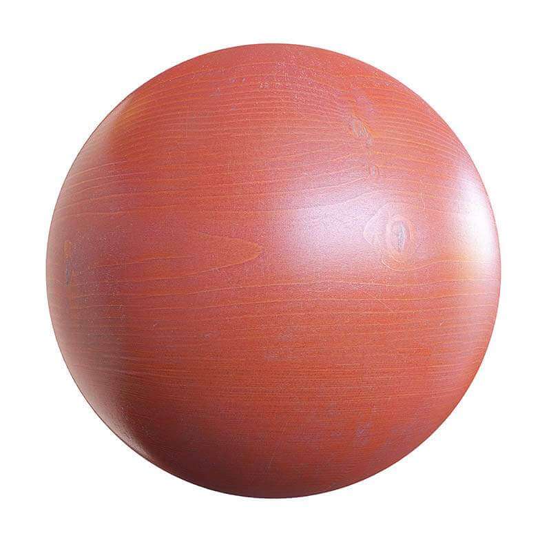 Red Painted Wood PBR Texture by cgaxis