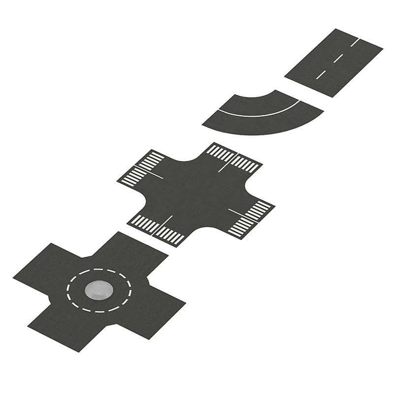 Road Elements Set - 3D Model by cgaxis