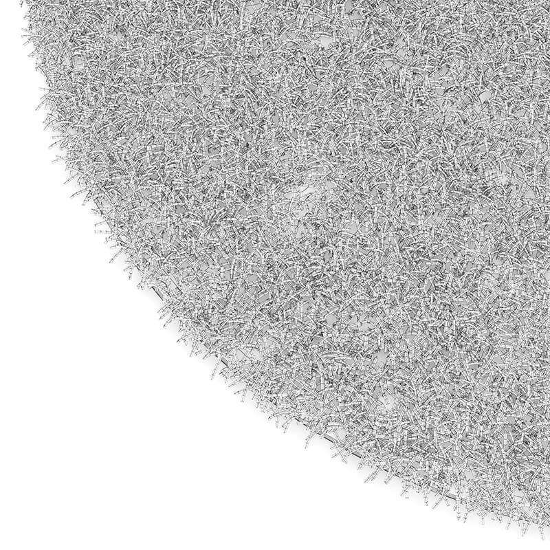 Round Light Grey Rug - 3D Model by cgaxis