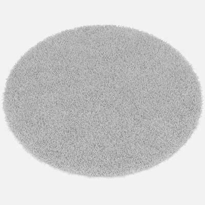 Round Light Grey Rug - 3D Model by cgaxis