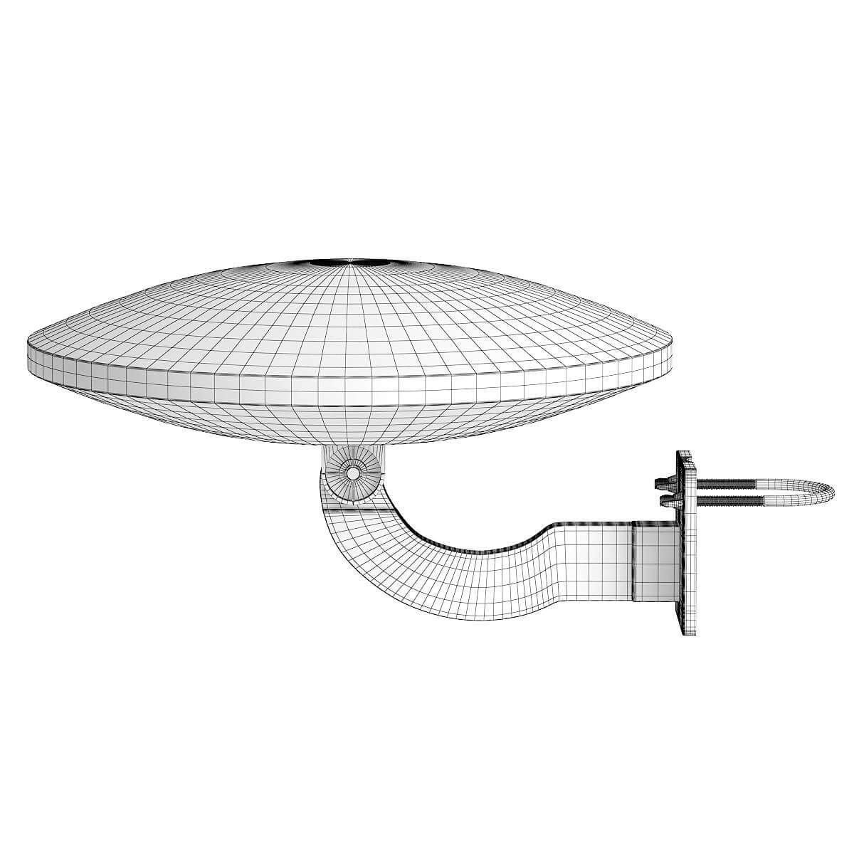 Round LTE Antenna - 3D Model by cgaxis