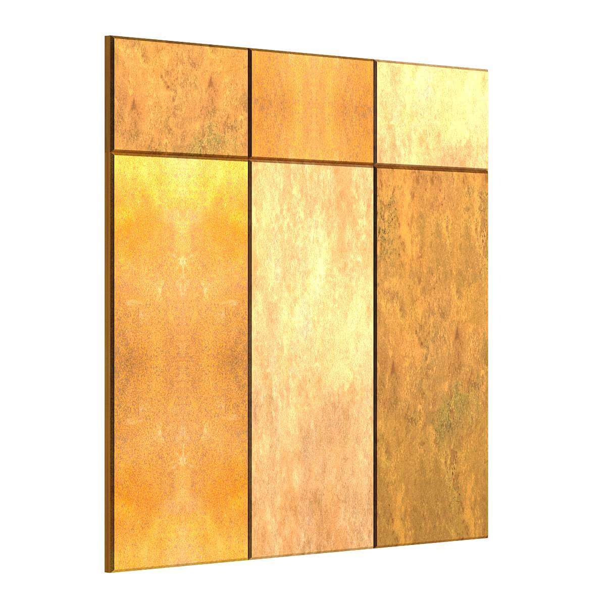 Rusted Metal Tiles - 3D Model by cgaxis