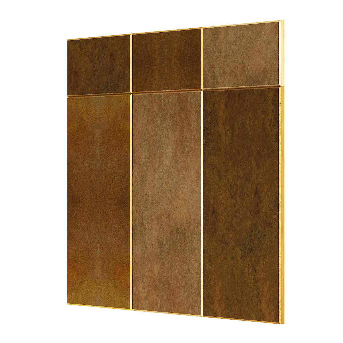 Rusted Metal Tiles - 3D Model by cgaxis