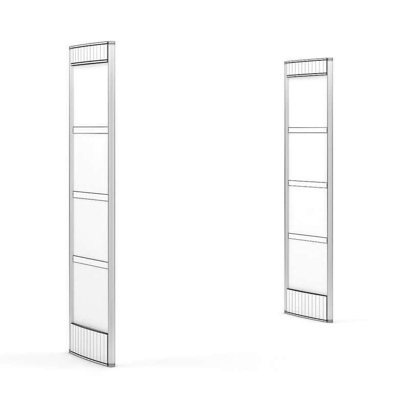 Security Gate 01 - 3D Model by cgaxis