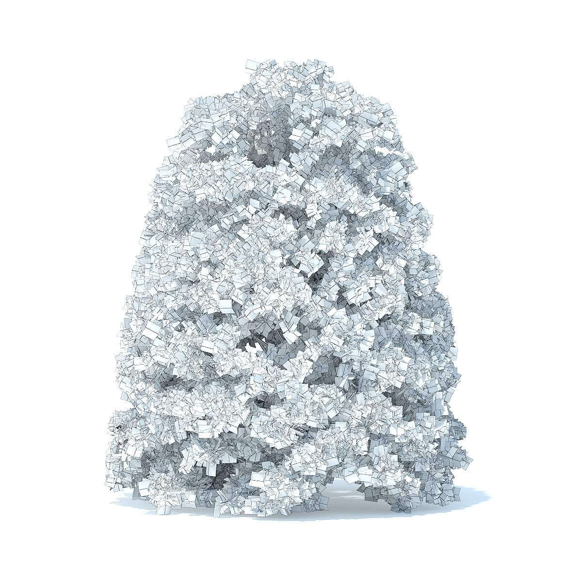 Shrub in Round Shape - 3D Model by cgaxis