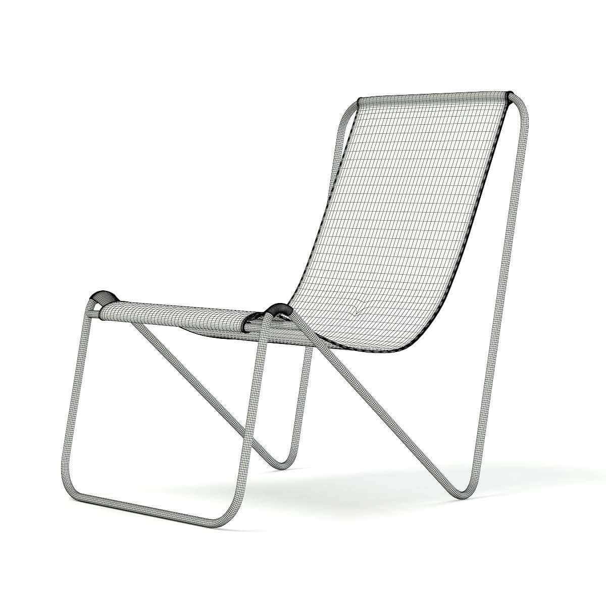 Simple Metal Chair - 3D Model by cgaxis