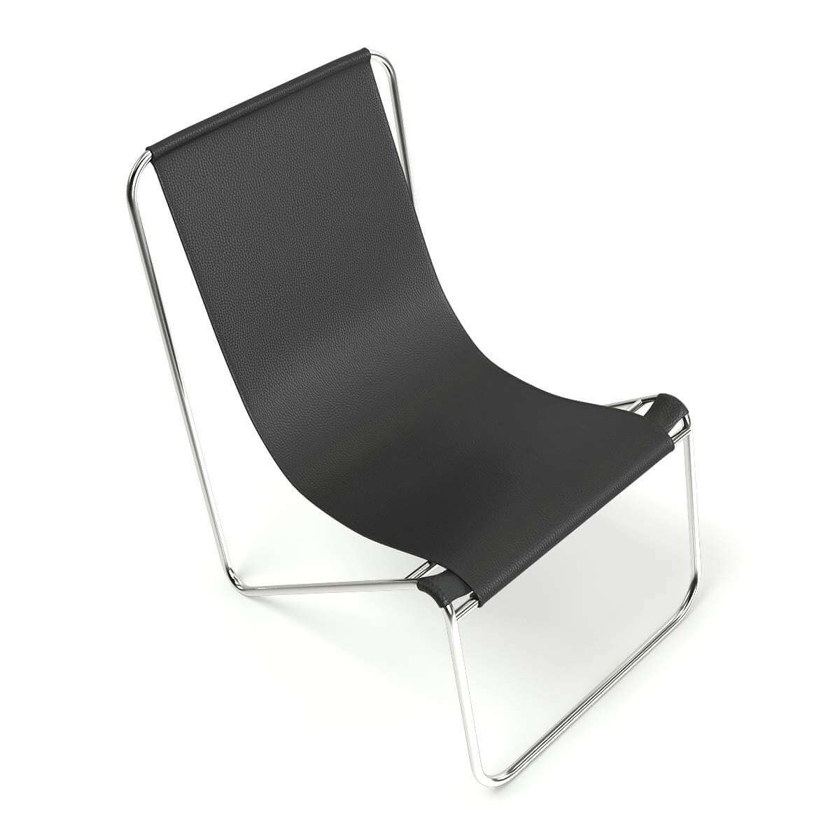 Simple Metal Chair - 3D Model by cgaxis