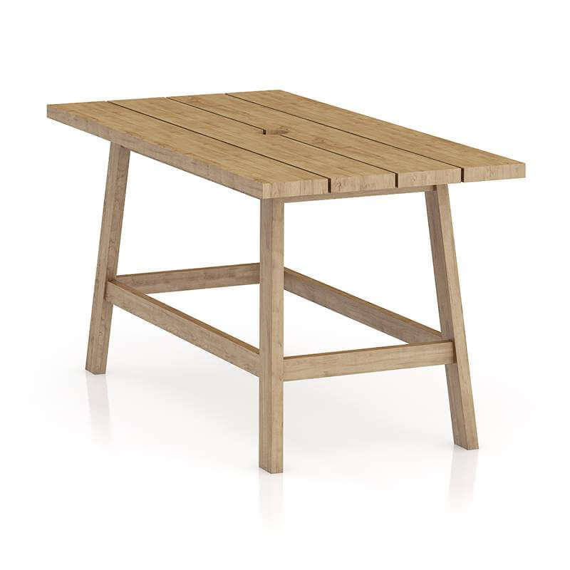 Simple Wooden Table - 3D Model by cgaxis