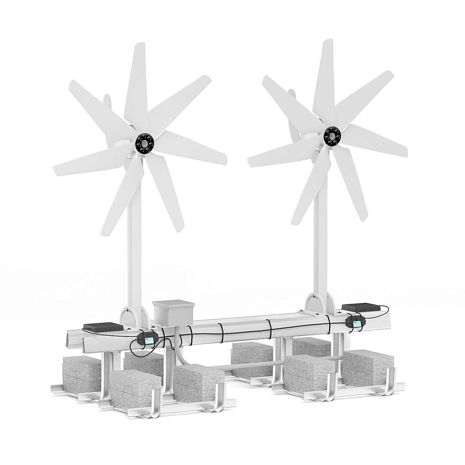 Small Wind Turbine - 3D Model by cgaxis