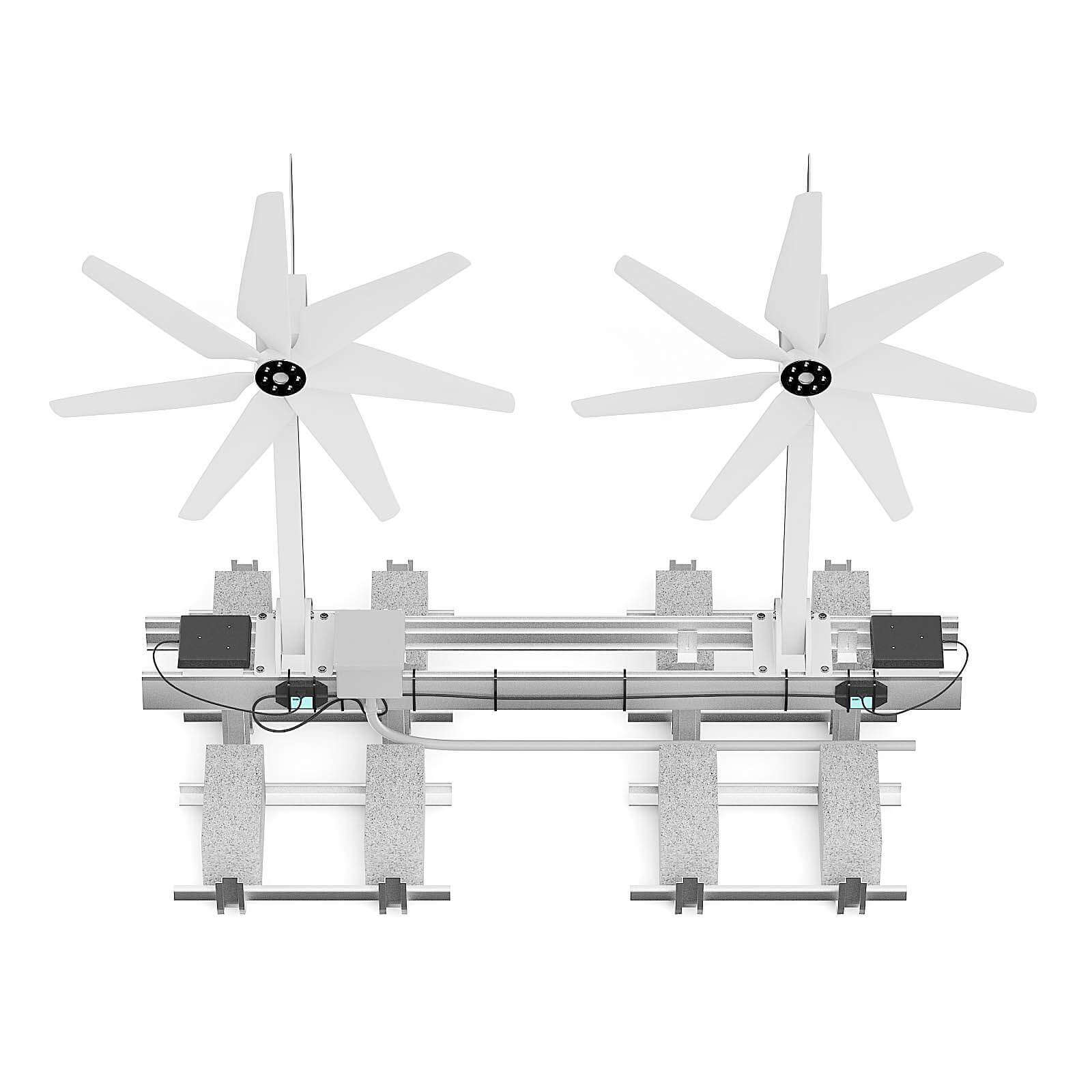 Small Wind Turbine - 3D Model by cgaxis