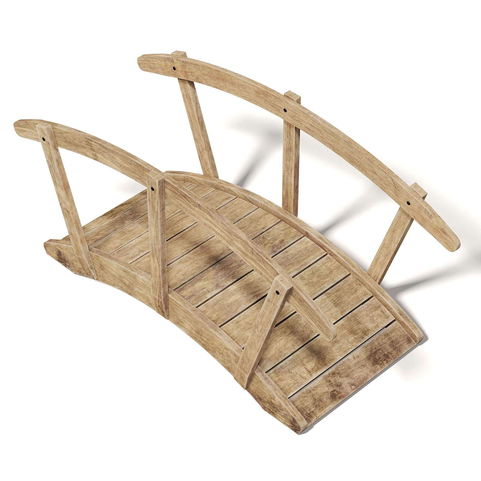 Small Wooden Bridge - 3D Model by cgaxis
