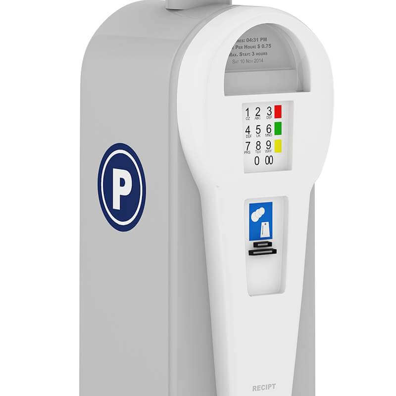 Solar Parking Meter - 3D Model by cgaxis