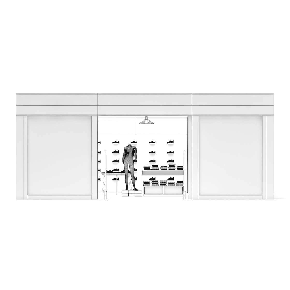 Sport Clothes Store - 3D Model by cgaxis