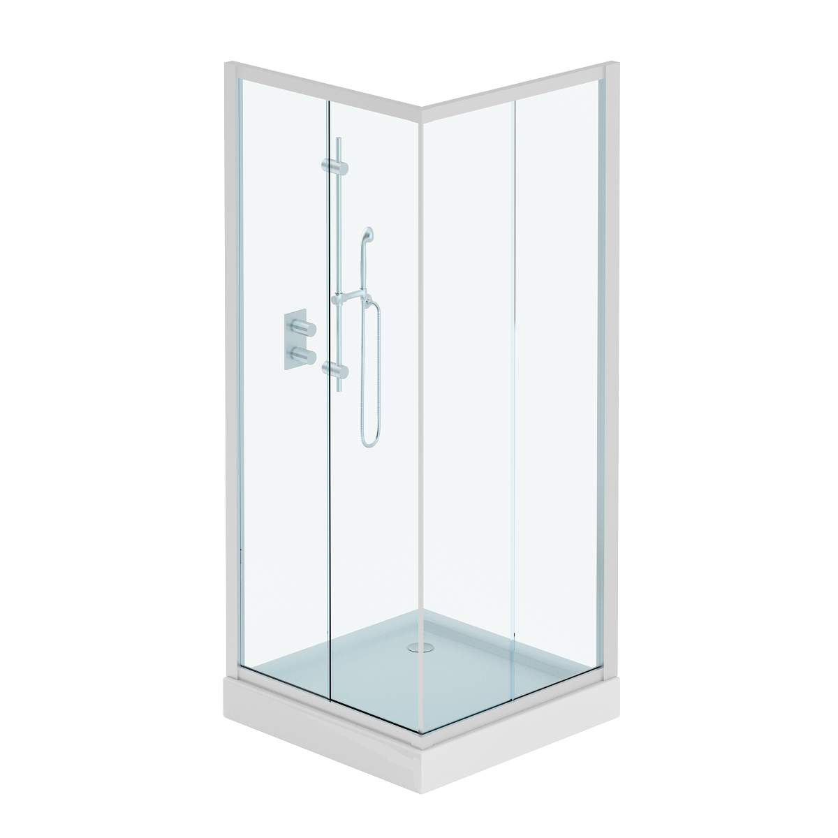 Square Shower - 3D Model by cgaxis