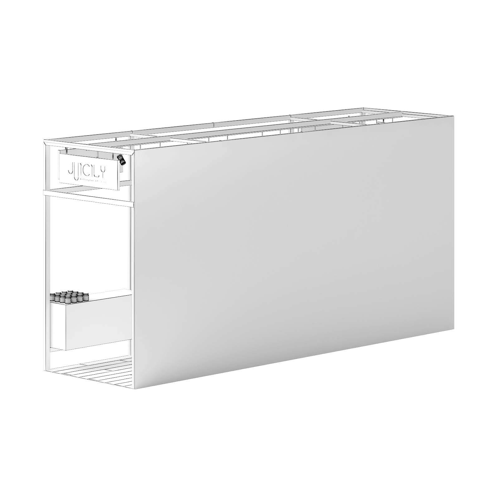 Steel Kiosk - 3D Model by cgaxis