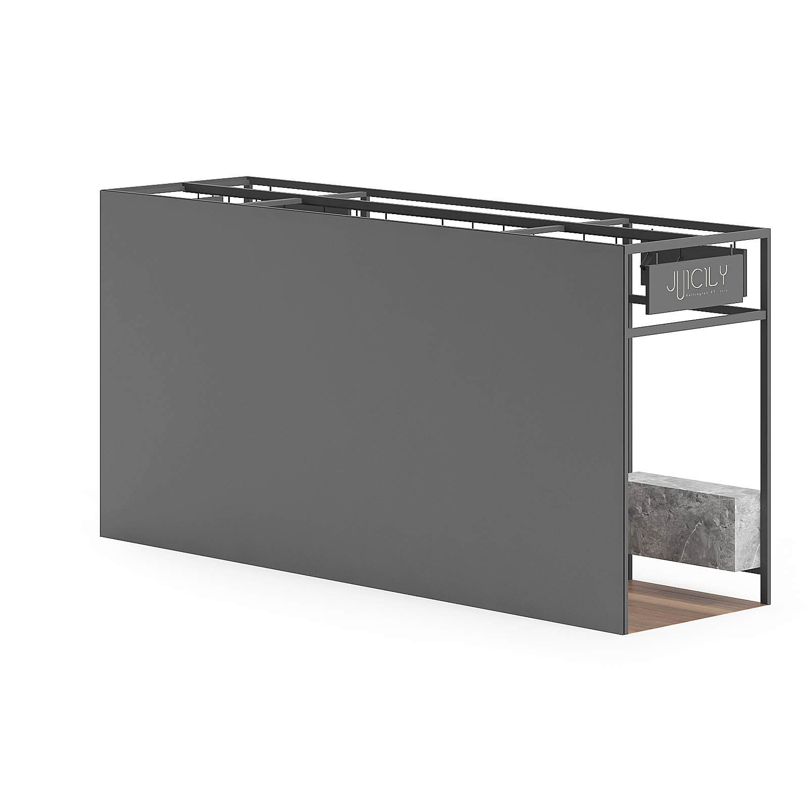 Steel Kiosk - 3D Model by cgaxis