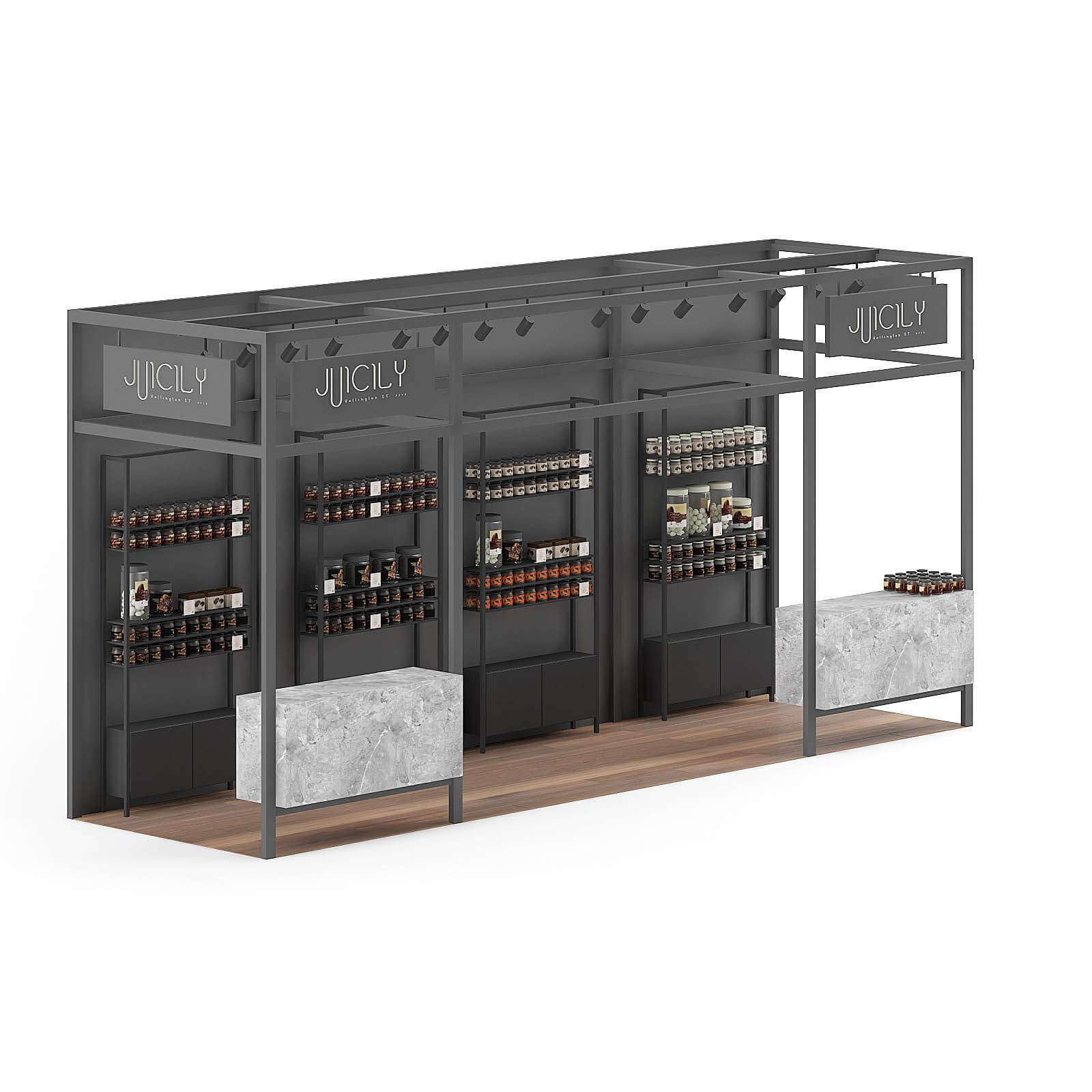 Steel Kiosk - 3D Model by cgaxis