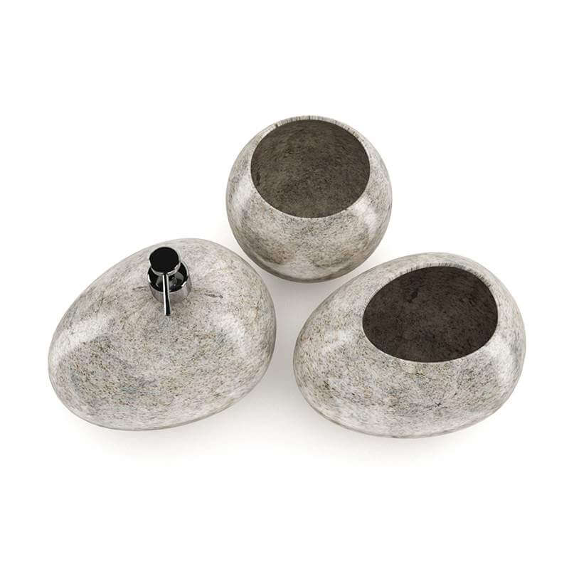 Stone Bathroom Fixtures - 3D Model by cgaxis