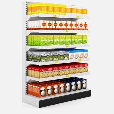Supermarket Shelf 04 - 3D Model by cgaxis