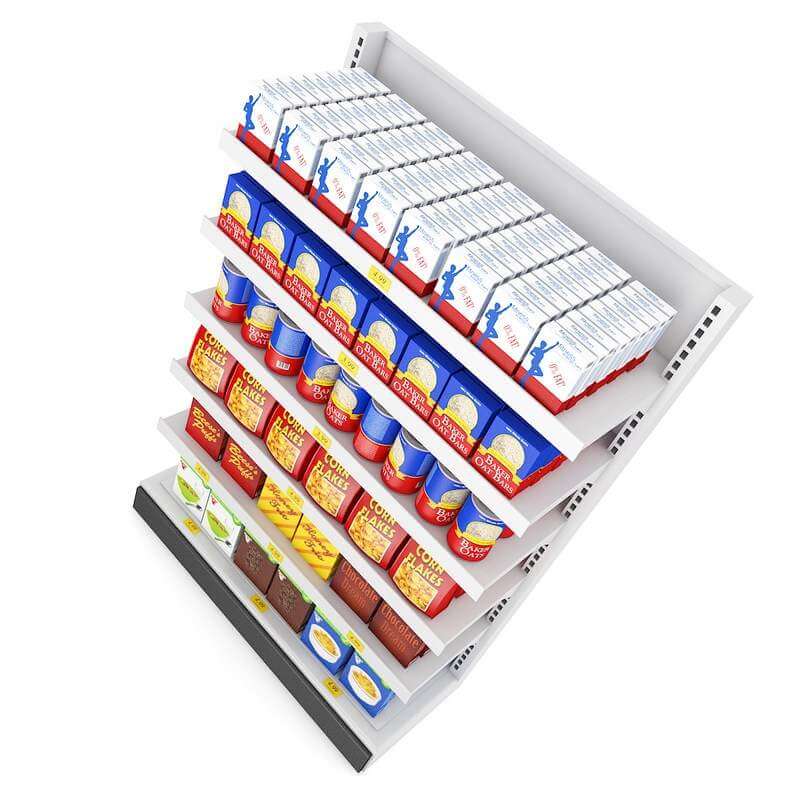 Supermarket Shelf 07 - 3D Model by cgaxis