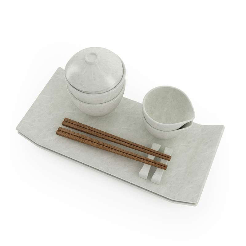 Sushi Tableware Set - 3D Model by cgaxis