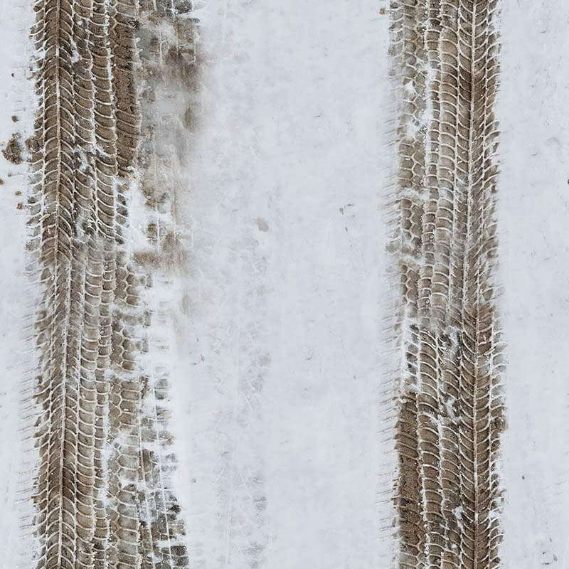 Tire Tracks with Snow PBR Texture by cgaxis