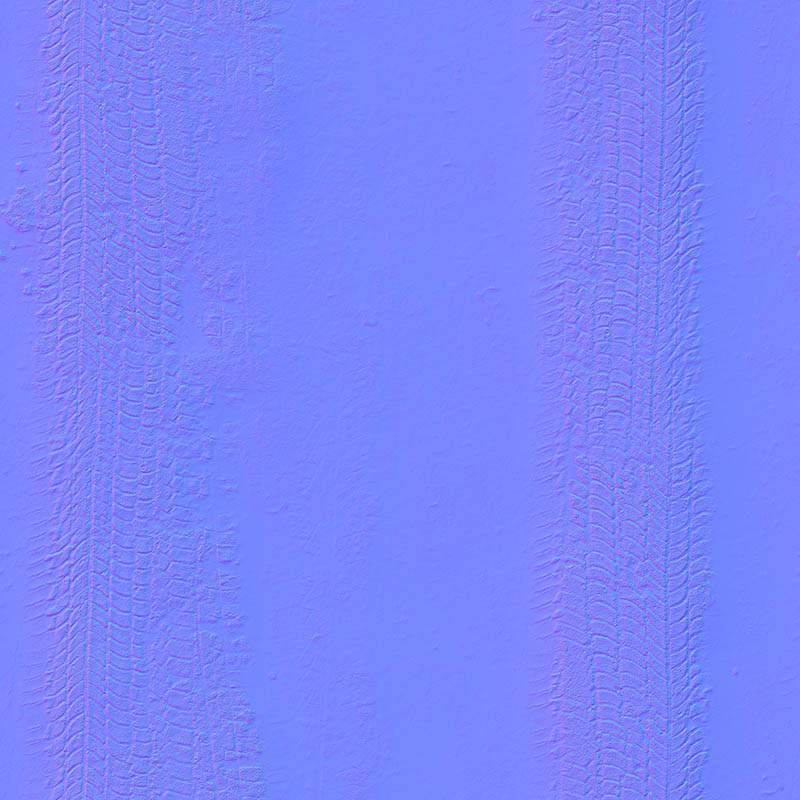 Tire Tracks with Snow PBR Texture by cgaxis