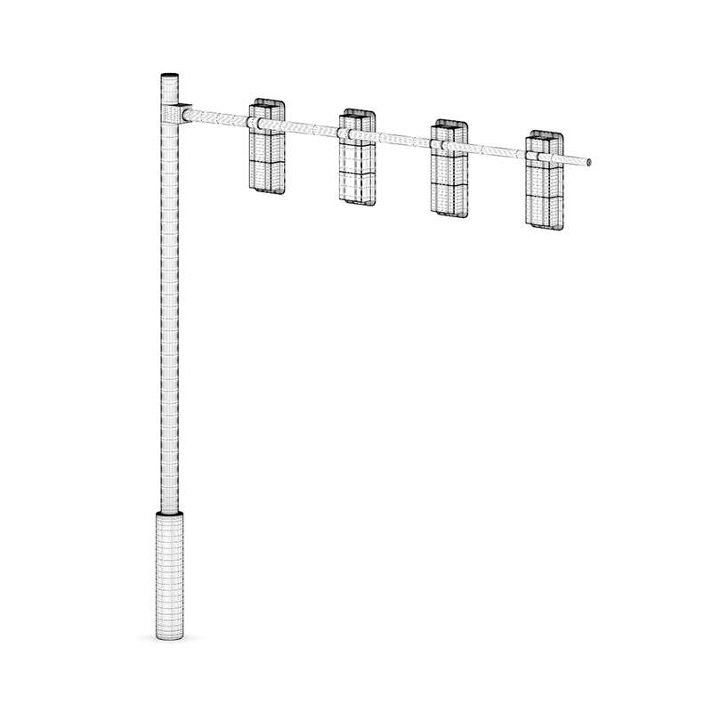 Overhead Traffic Lights - 3D Model by cgaxis