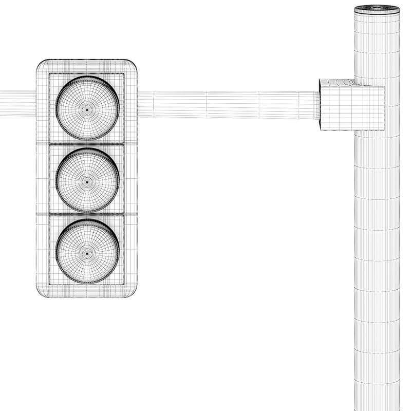 Overhead Traffic Lights - 3D Model by cgaxis