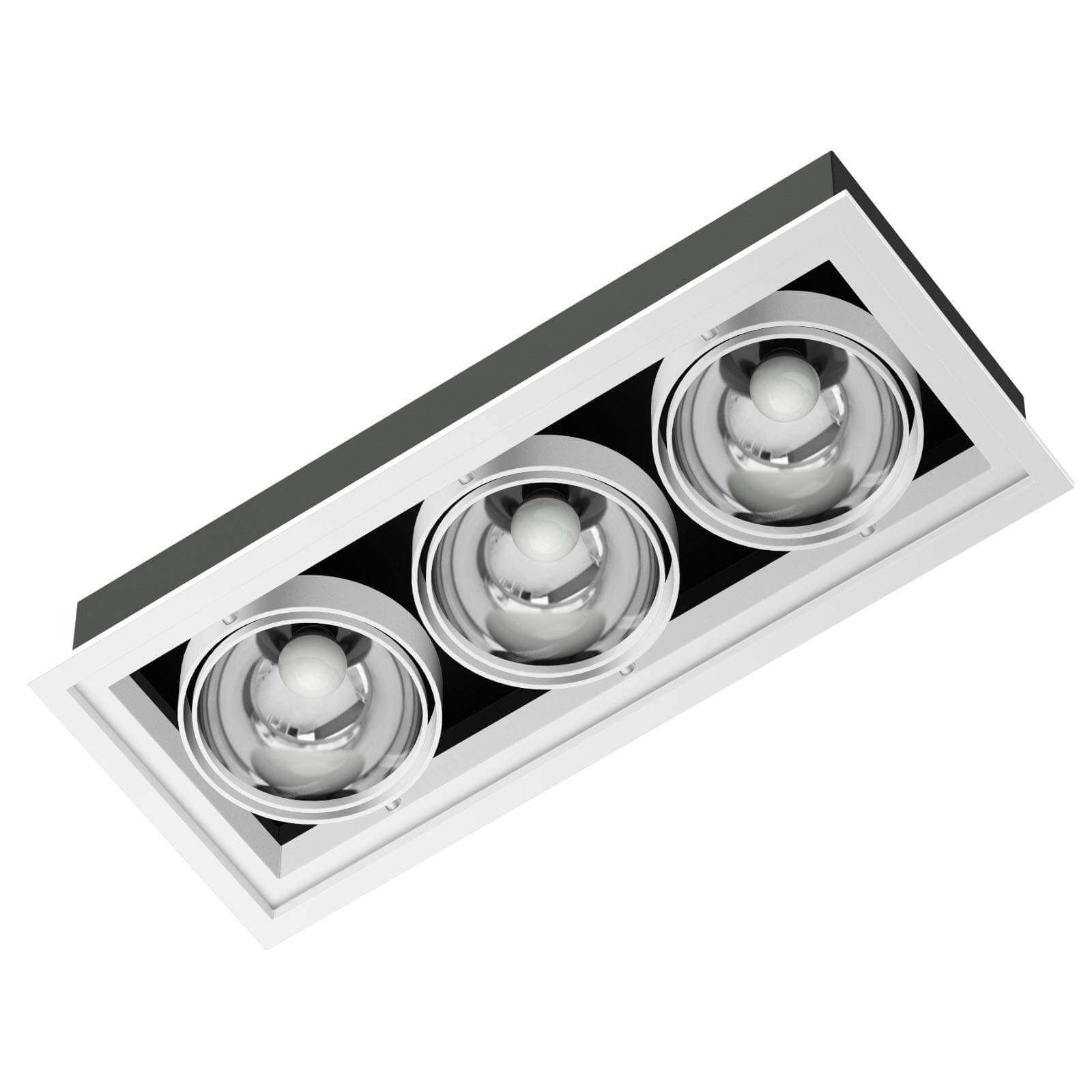 Triple Ceiling Light - 3D Model by cgaxis