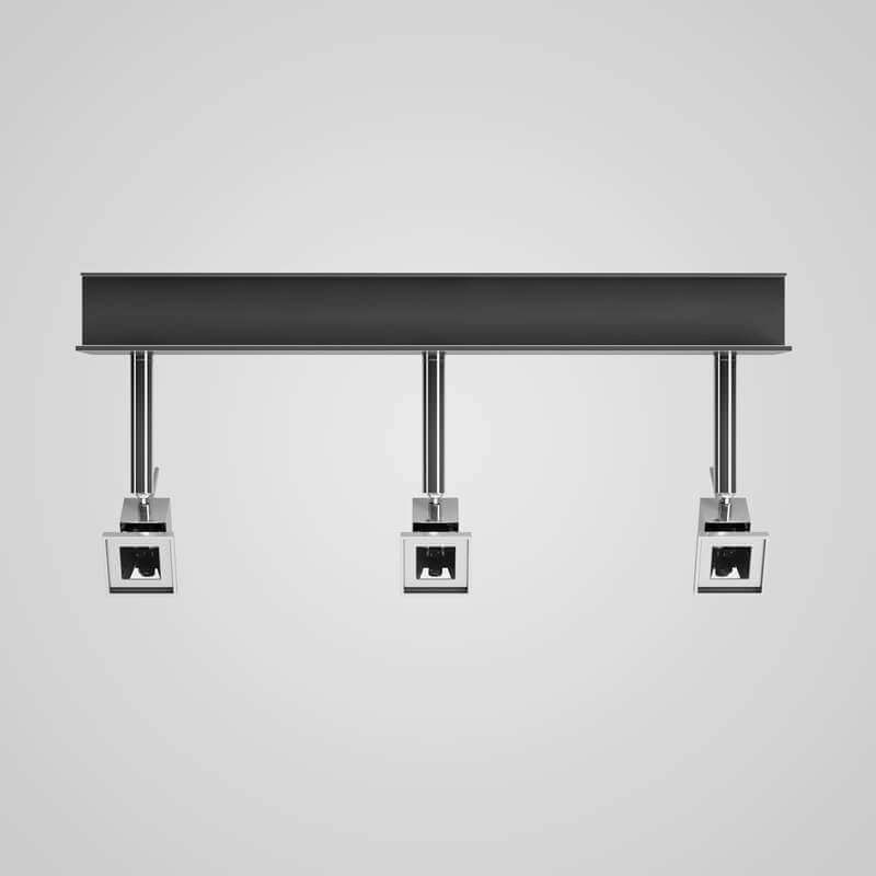 Triple Halogen Ceiling Lamp 17 - 3D Model by cgaxis