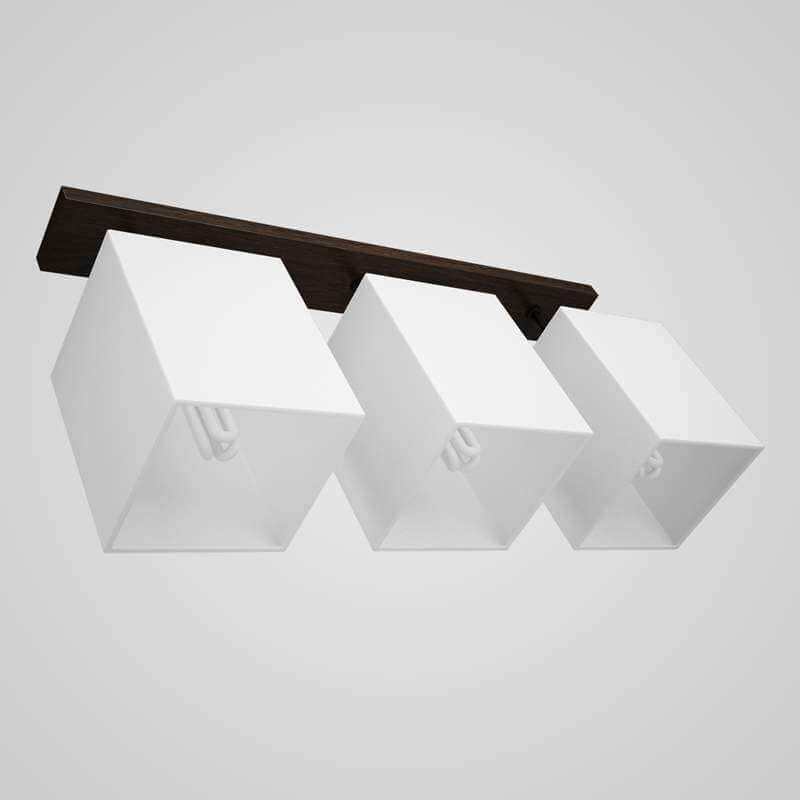 Triple Wooden Ceiling Lamp 13 - 3D Model by cgaxis