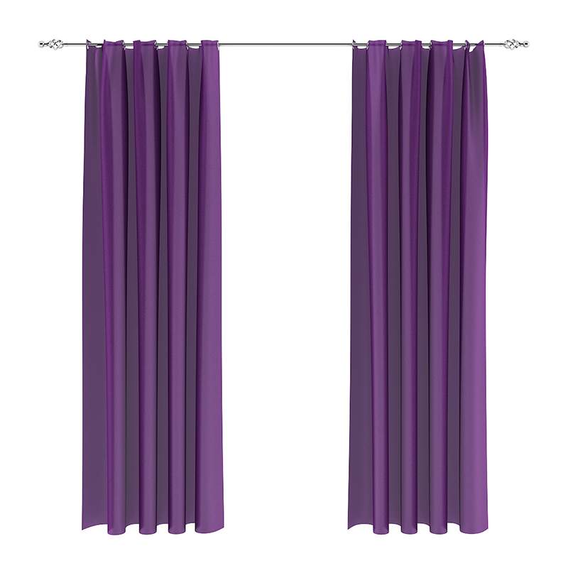 Violet Curtains - 3D Model by cgaxis