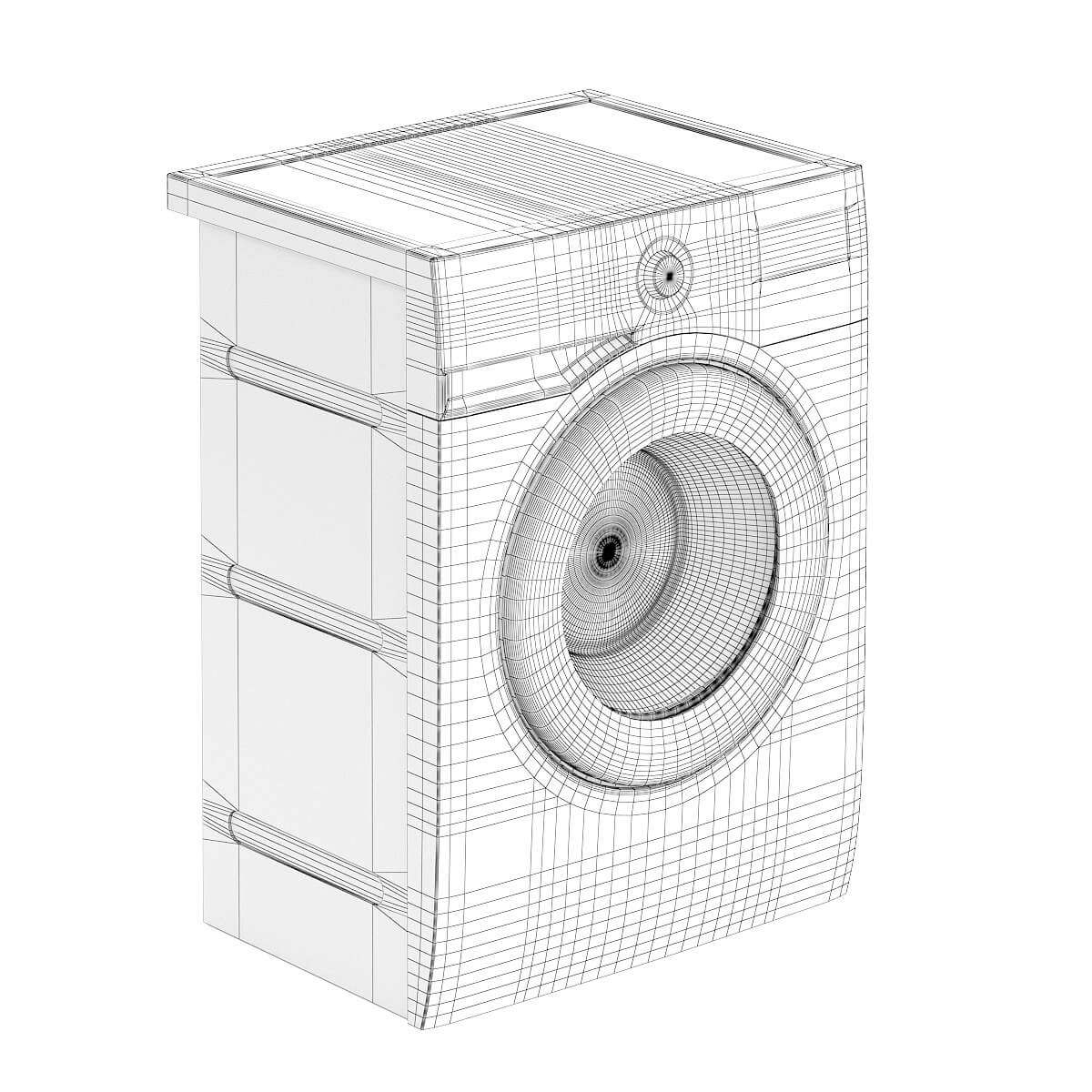 Washing Machine - 3D Model by cgaxis