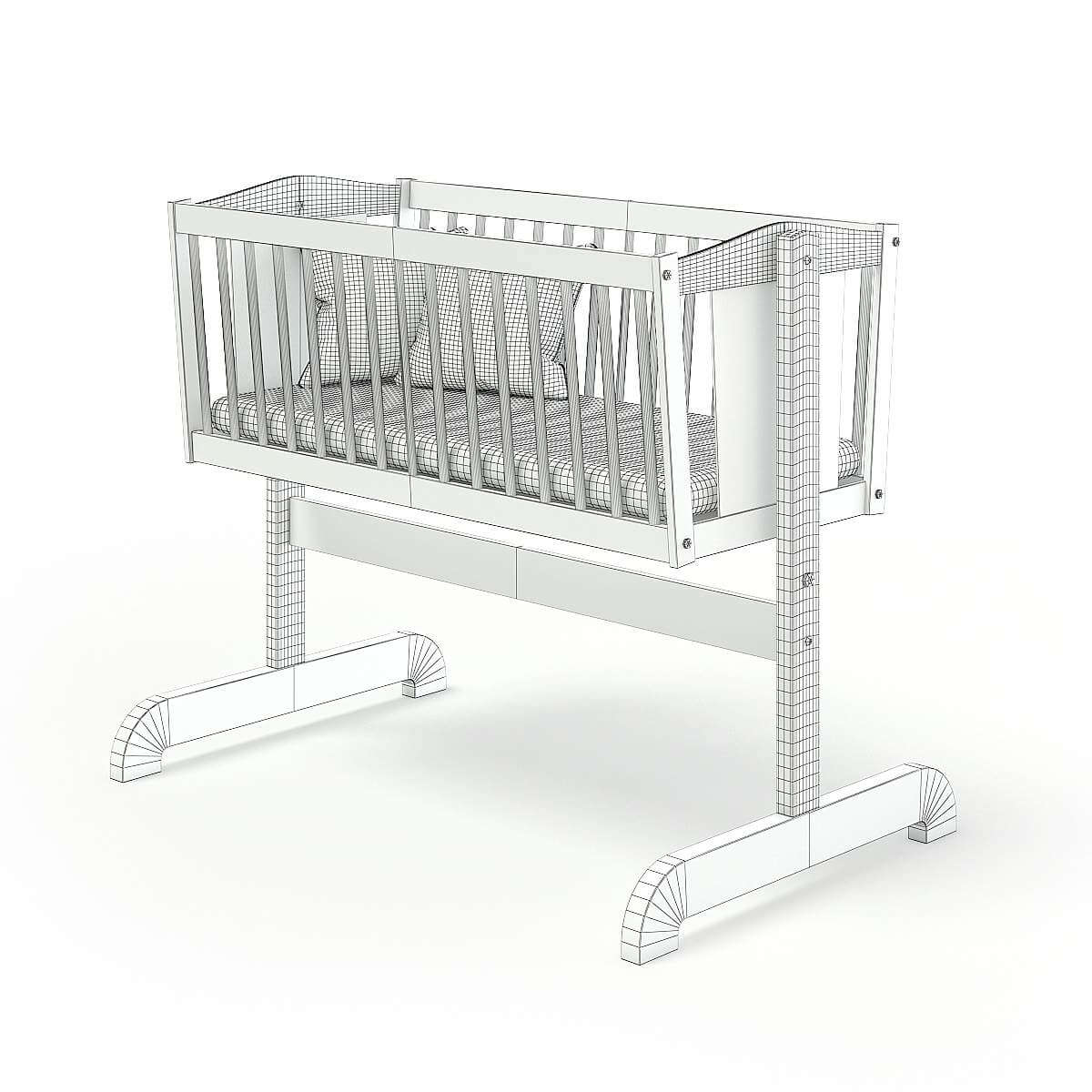 White Cradle - 3D Model by cgaxis