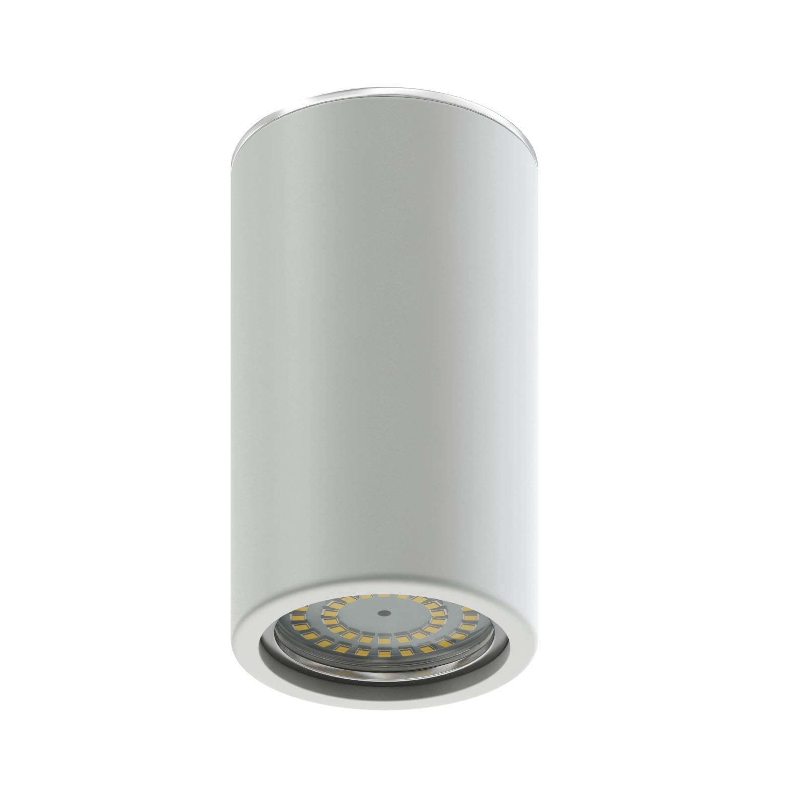 White Cylindrical Light - 3D Model by cgaxis