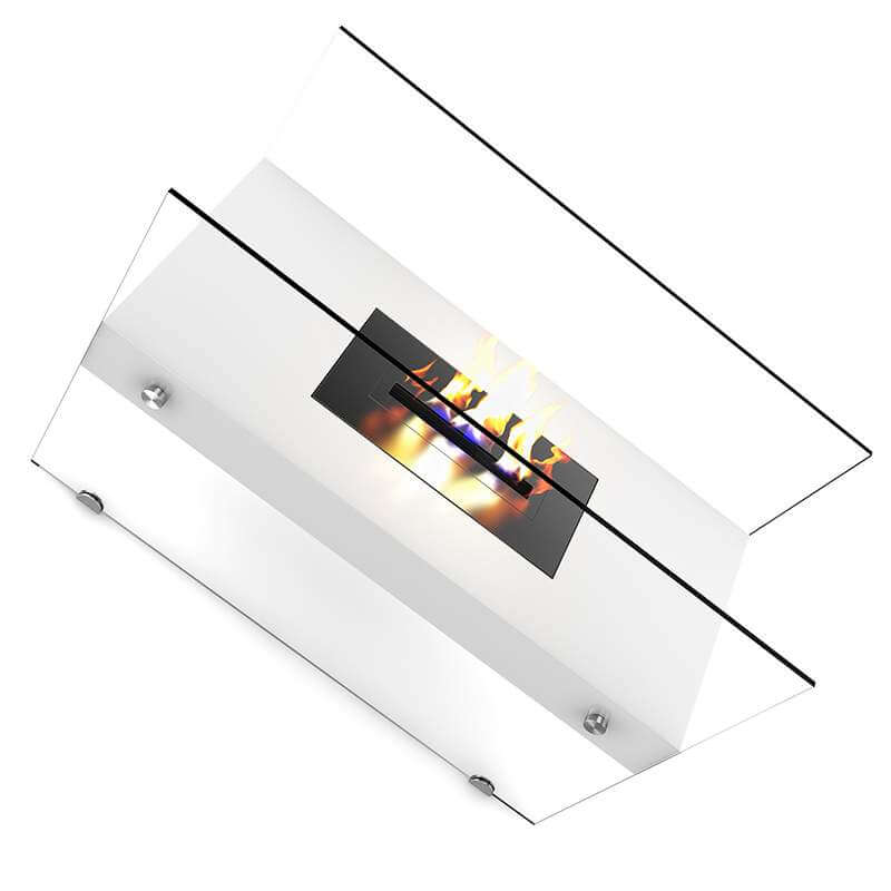 White Gas Fireplace - 3D Model by cgaxis