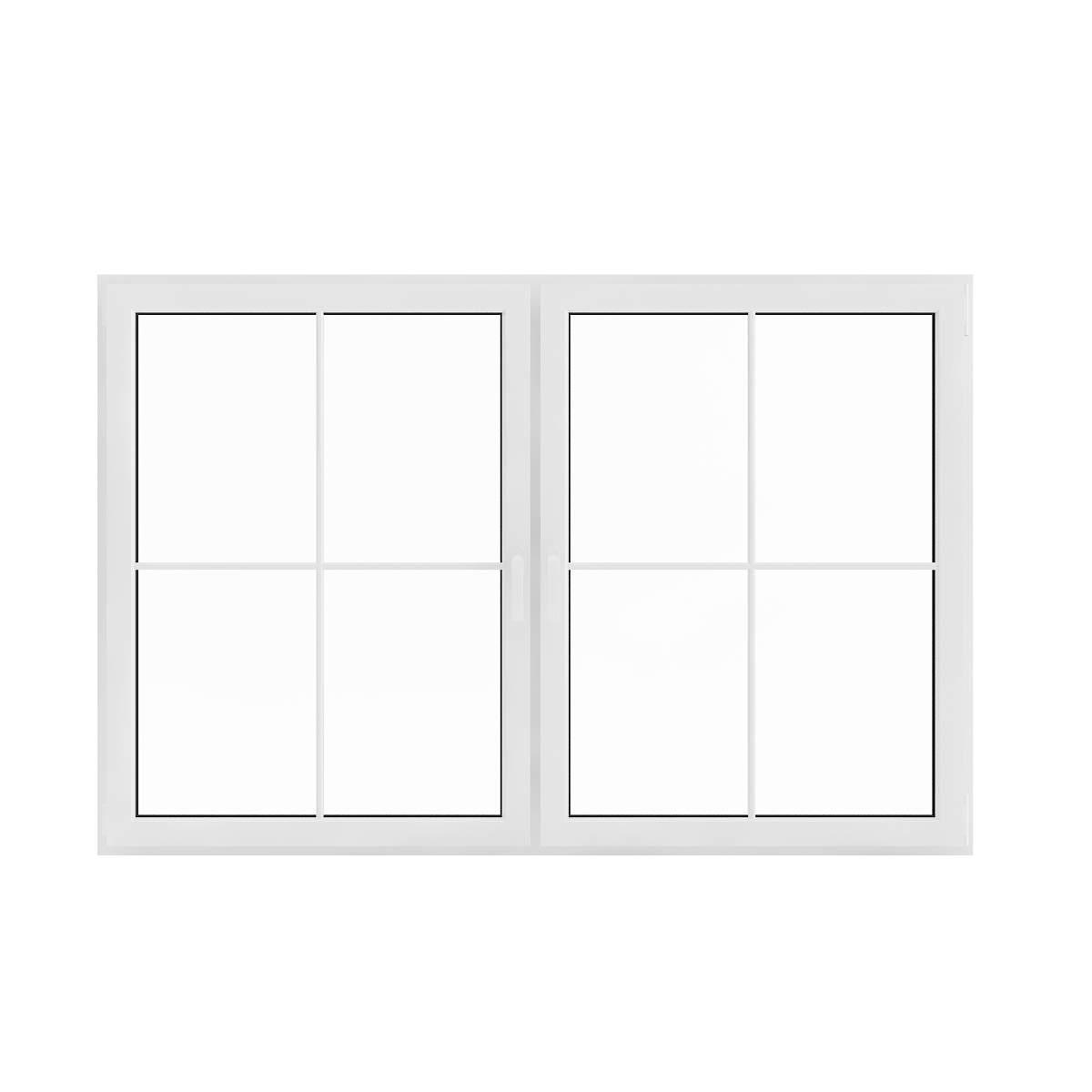 White Window (113.5 x 171 cm) - 3D Model by cgaxis