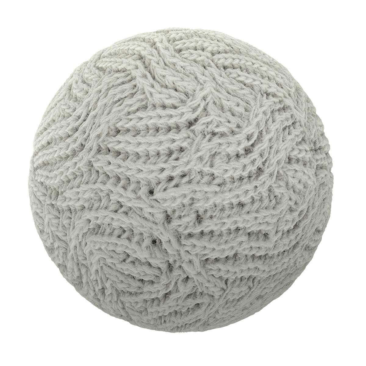 White Wool Fabric PBR Texture by cgaxis