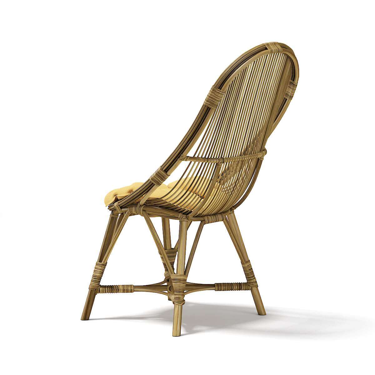 Wicker Chair - 3D Model by cgaxis