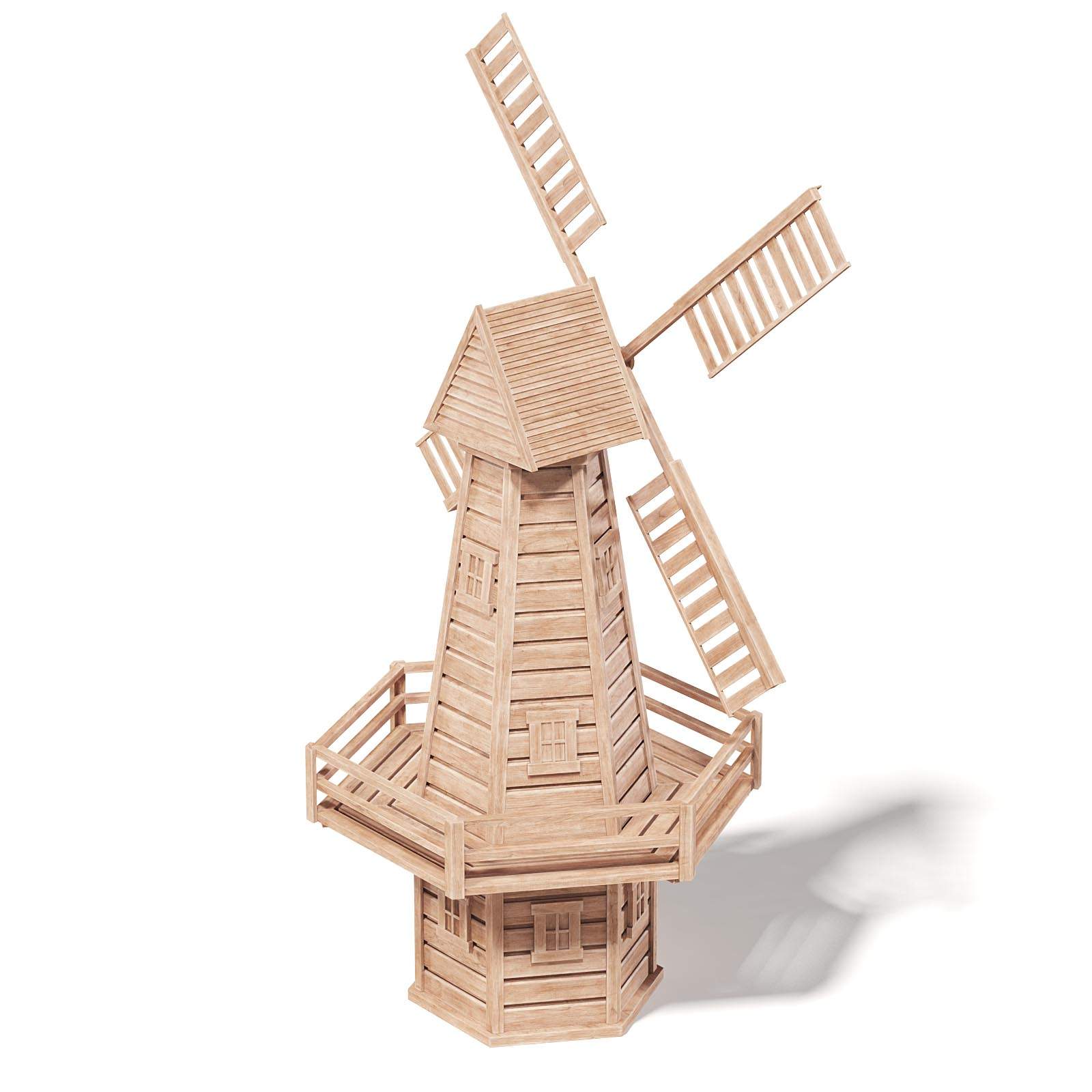 Miniature Windmill - 3D Model by cgaxis