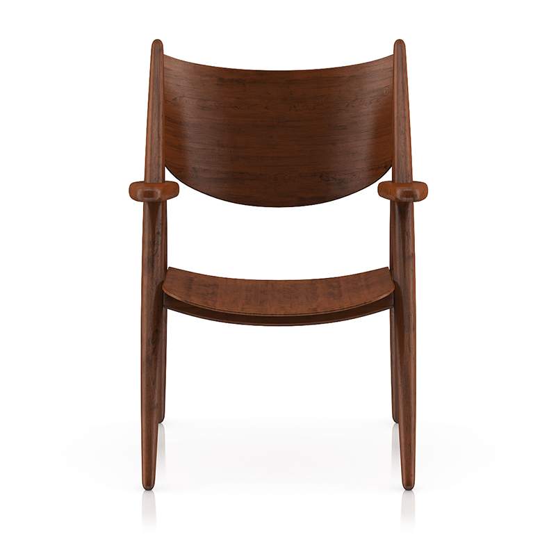 Wooden Chair 2 - 3D Model by cgaxis
