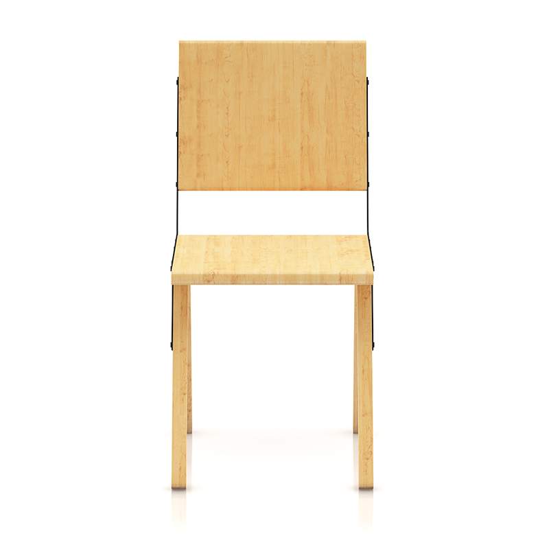 Wooden Chair 3 - 3D Model by cgaxis