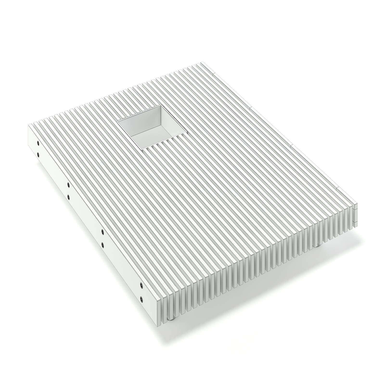 Wooden Mall Bench - 3D Model by cgaxis