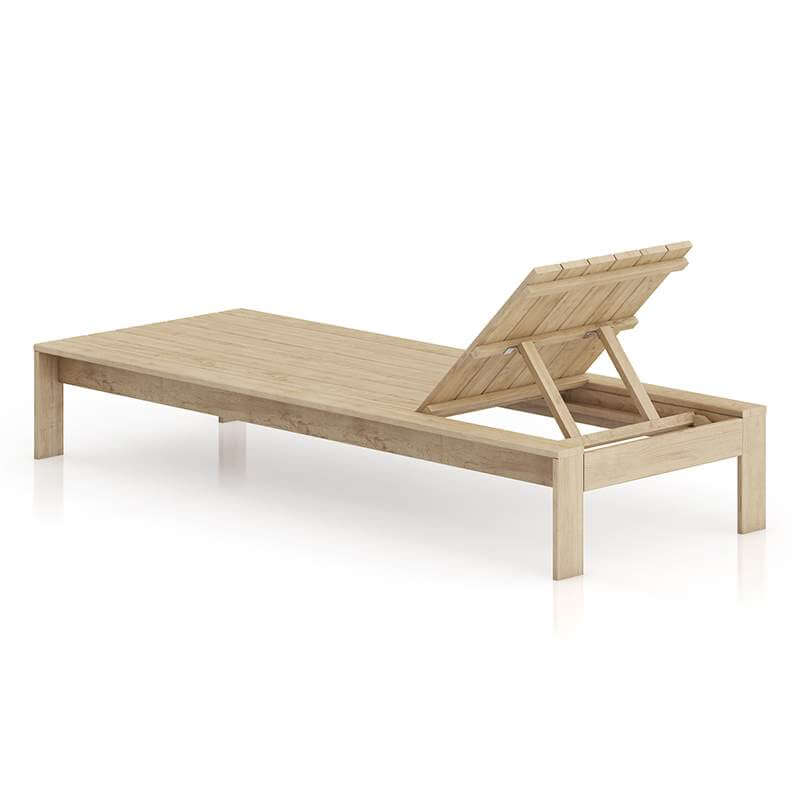 Wooden Sunbed - 3D Model by cgaxis