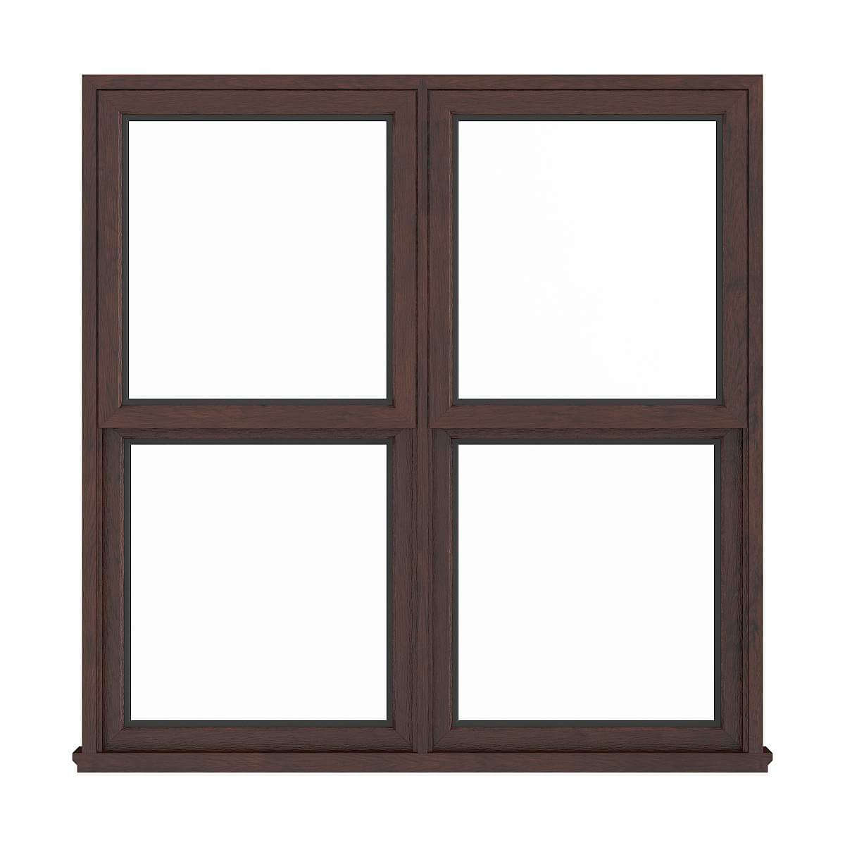 Wooden Window (143.5 x 140 cm) - 3D Model by cgaxis